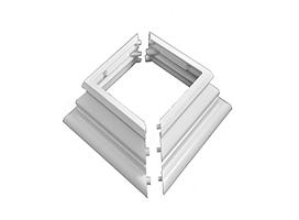4" x 4" Vinyl Railing Post Sleeve | Square Porch Posts | Deck & Porch ...