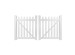 5' Chelsea™ Vinyl Picket Fence | Weatherables