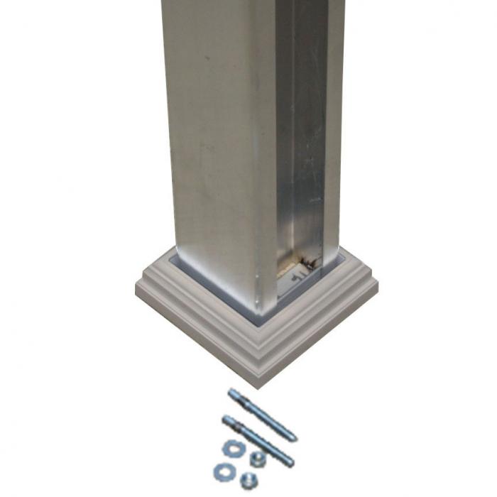 Concrete Vinyl Fence Post Mount 5" x 5" x 54" | Accessories | Weatherables