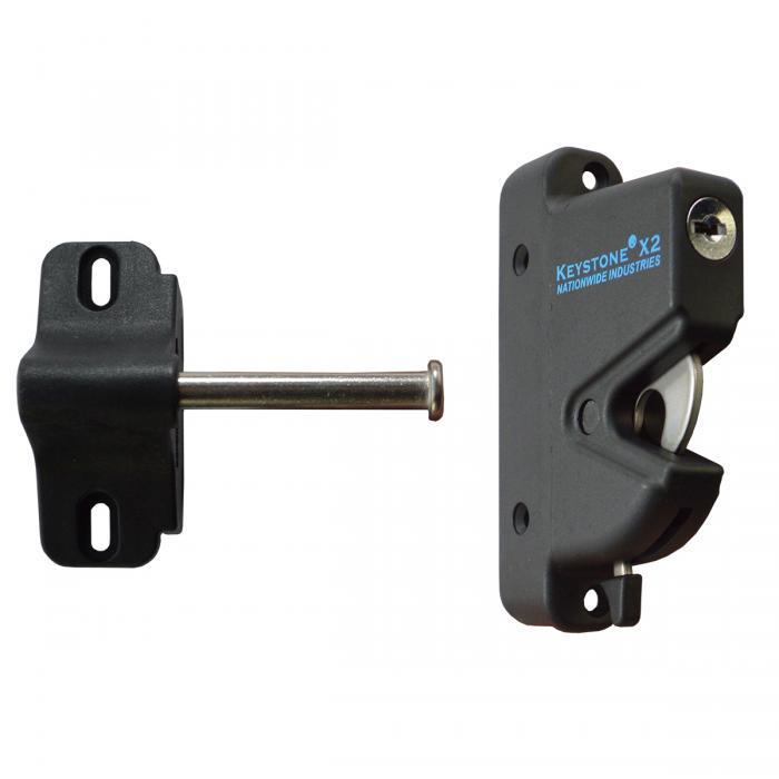 Keystone X2 One Sided Lockable Latch | Vinyl Fencing & Railing