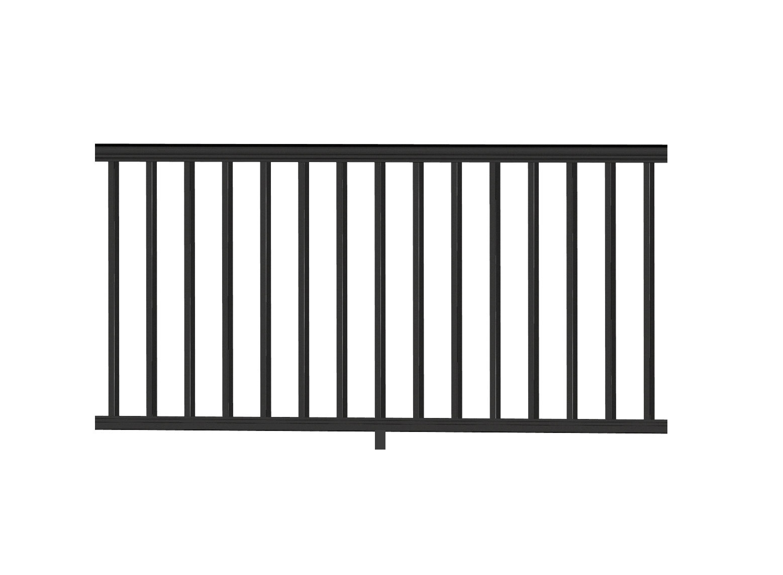 42" Stanford Continuous Aluminum Railing | Railing | Weatherables
